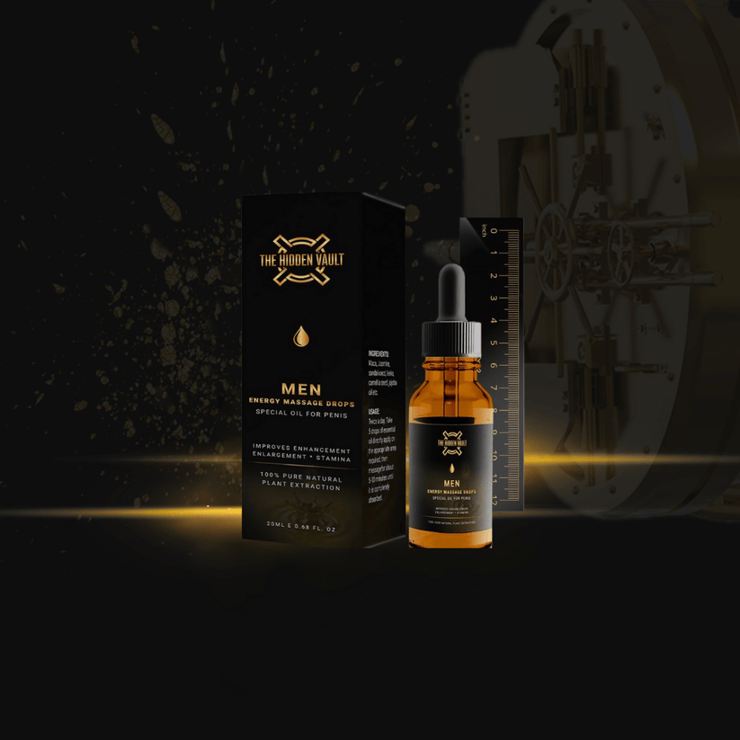 Men's Energy Massage Oil 20ML (2 month bottle) – The Hidden Vault